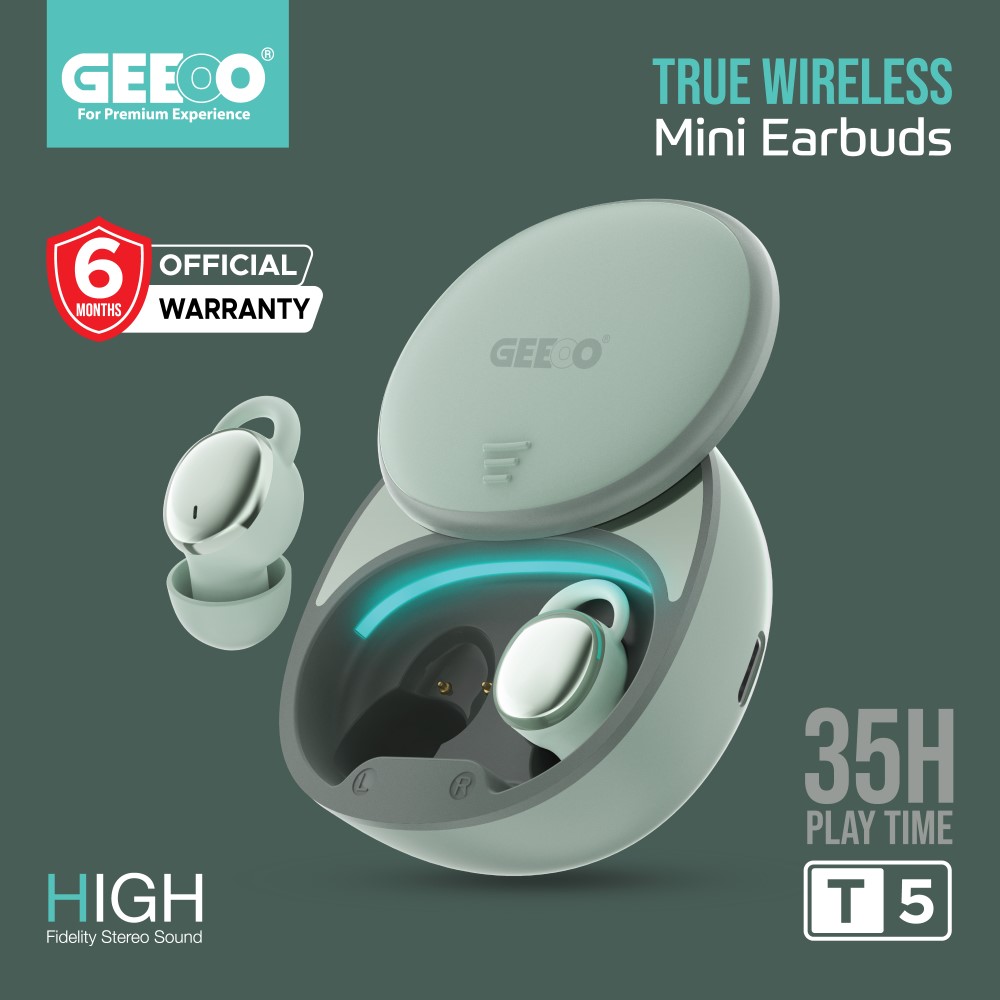 GEEOO T5 True Wireless Mini Earbuds